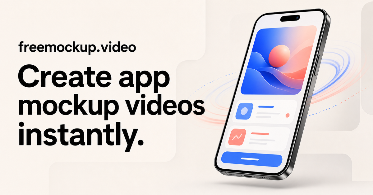 Free 3D mockup video editor | freemockup.video